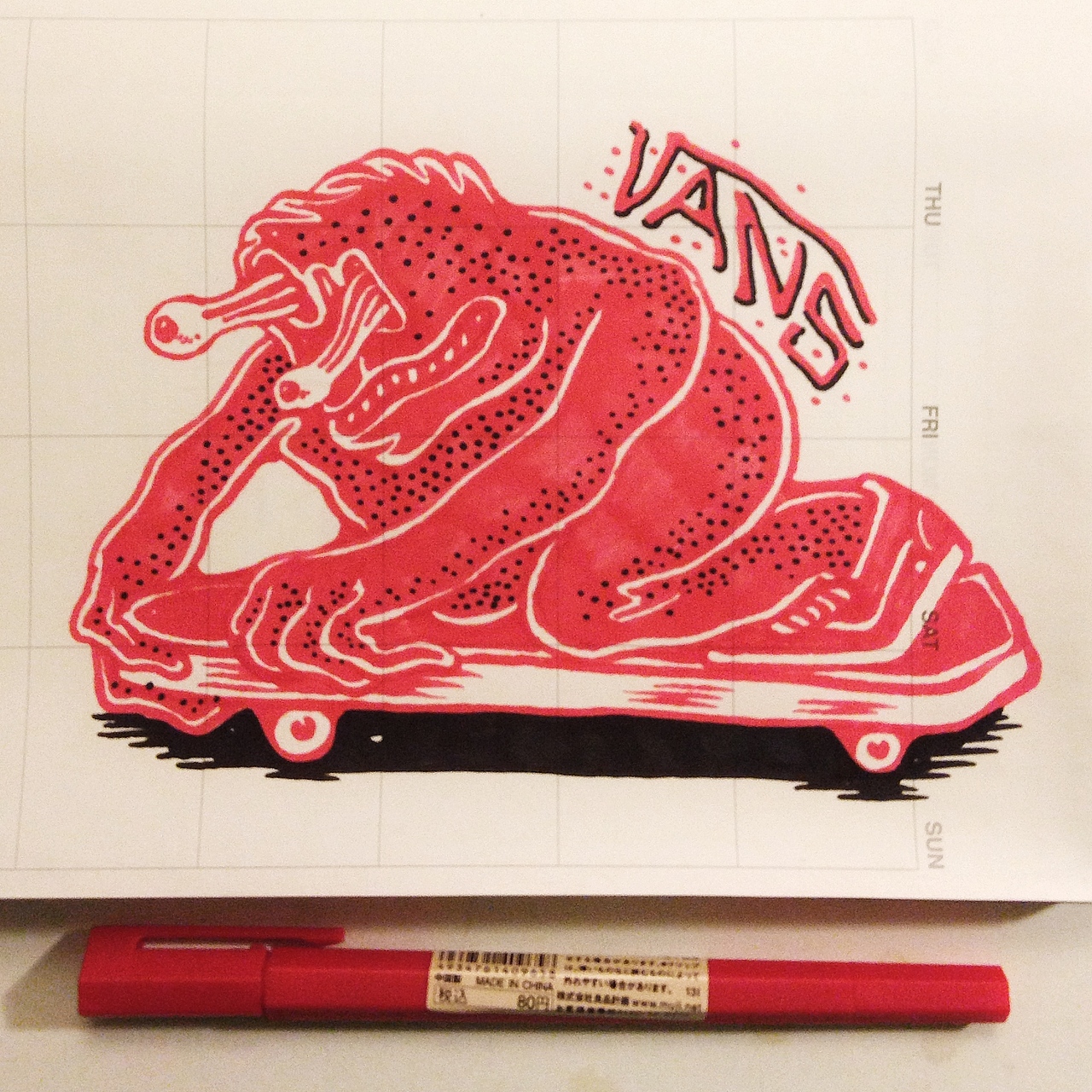 整理了一下最近的画.off the wall !!_独眼矮子-站酷ZCOOL