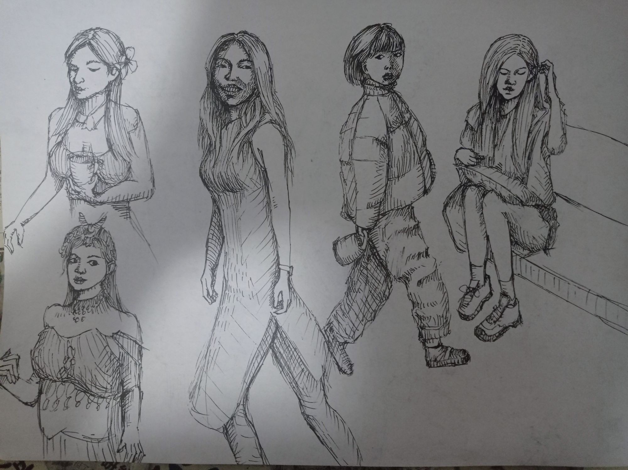 速写练习_mo墨mo-站酷ZCOOL