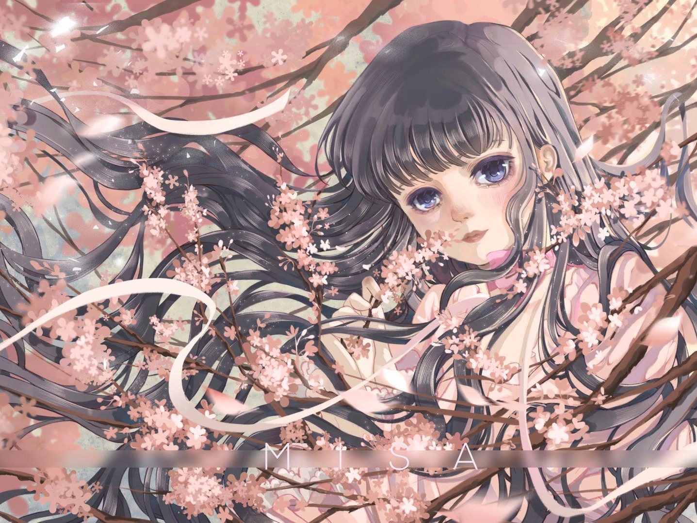 与漫天樱花_梅沙misa-站酷ZCOOL