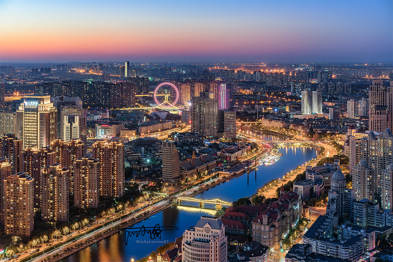 日落海河边|摄影|风光摄影|ervine87_原创作品-站酷ZCOOL