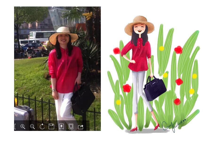 【Cony的画】Q版人像插画_果子精灵Cony-站酷ZCOOL