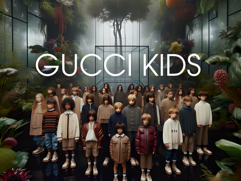 ai 作品 Gucci kids_BlueGreen设计-站酷ZCOOL