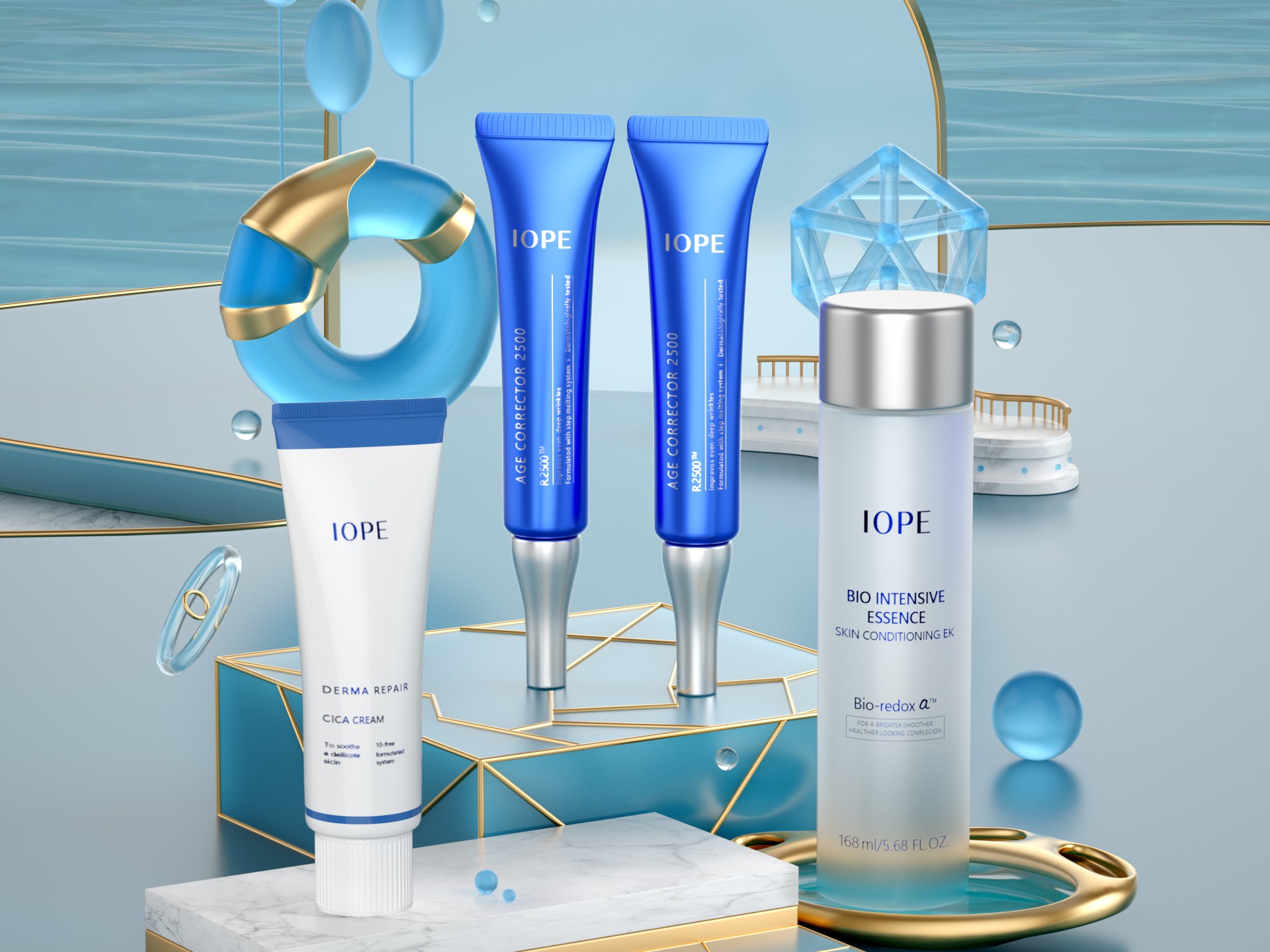 IOPE化妆品C4D建模+渲染 _麻辣小龙虾WJ-站酷ZCOOL