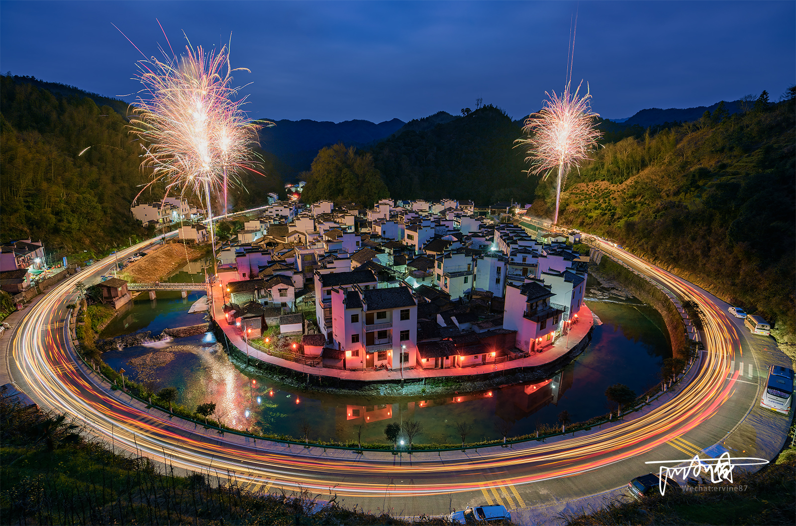 婺源夜色_ervine87-站酷ZCOOL