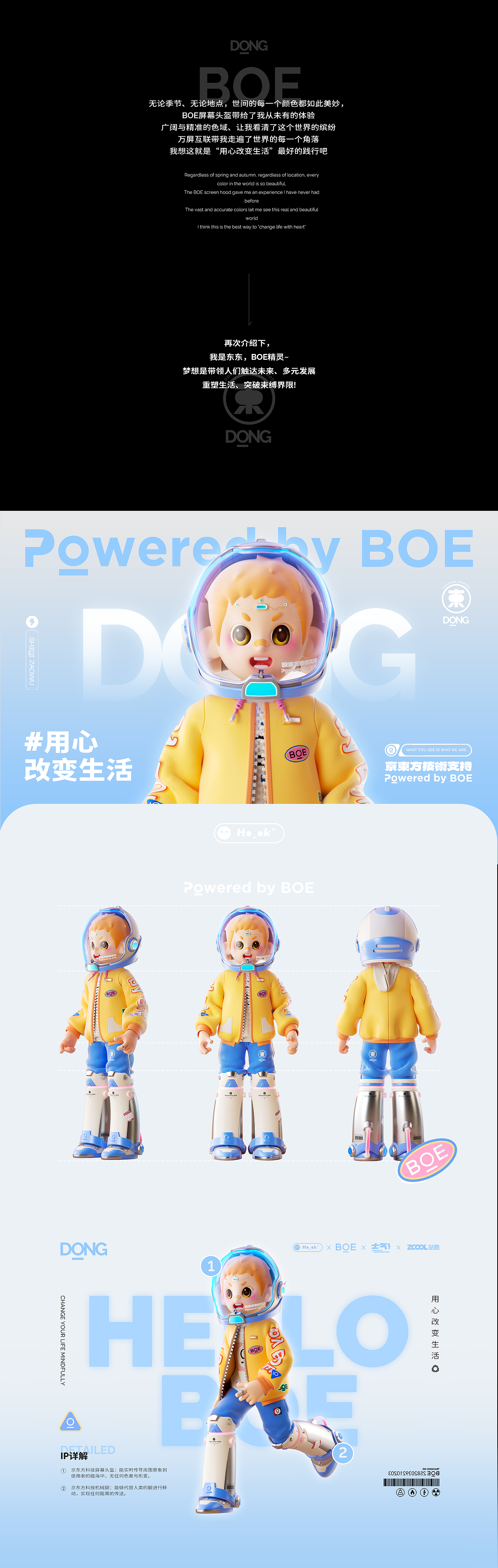 【你好 ，BOE】京东方品牌IP设计_胡坤Ho_oK-站酷ZCOOL