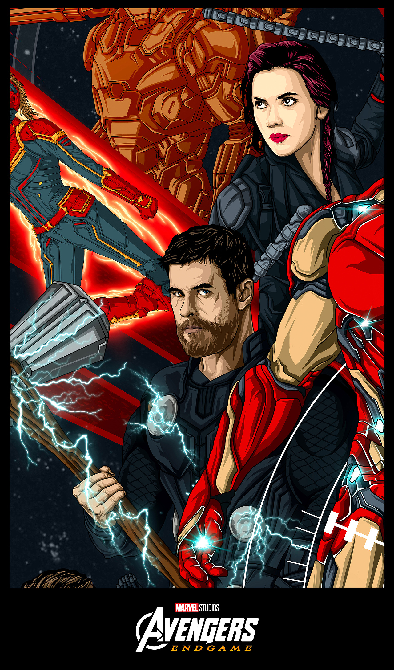 《复仇者联盟4》概念插画海报_ACEWORKS-站酷ZCOOL