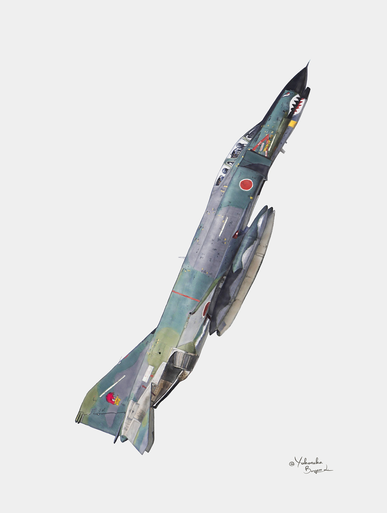 JASDF RF4-EJ 战斗机封绘_GJdaddy-站酷ZCOOL