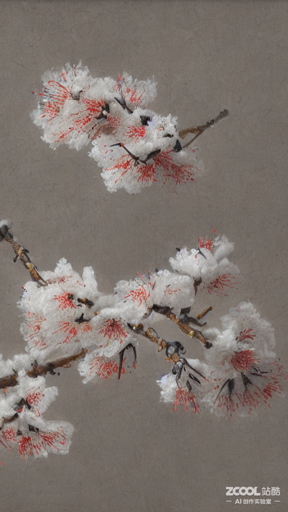 #AI创作实验室#大雪梅花_Z028821791-站酷ZCOOL