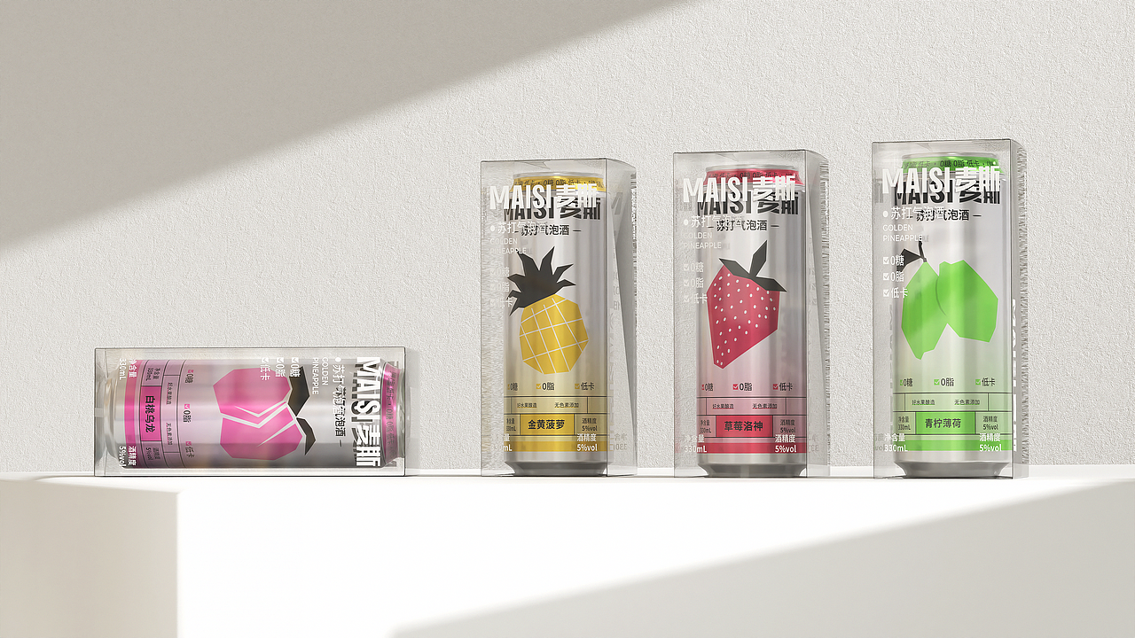 MAISI麦斯苏打气泡酒 / 包装全案设计_池浅Shallow-站酷ZCOOL