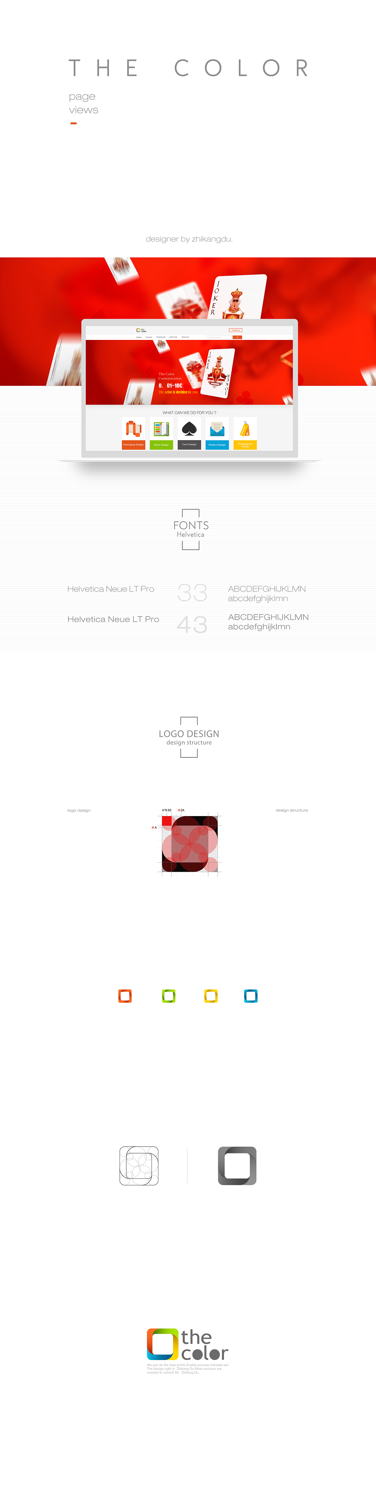 The Color印刷公司网页设计_DZK_杜-站酷ZCOOL