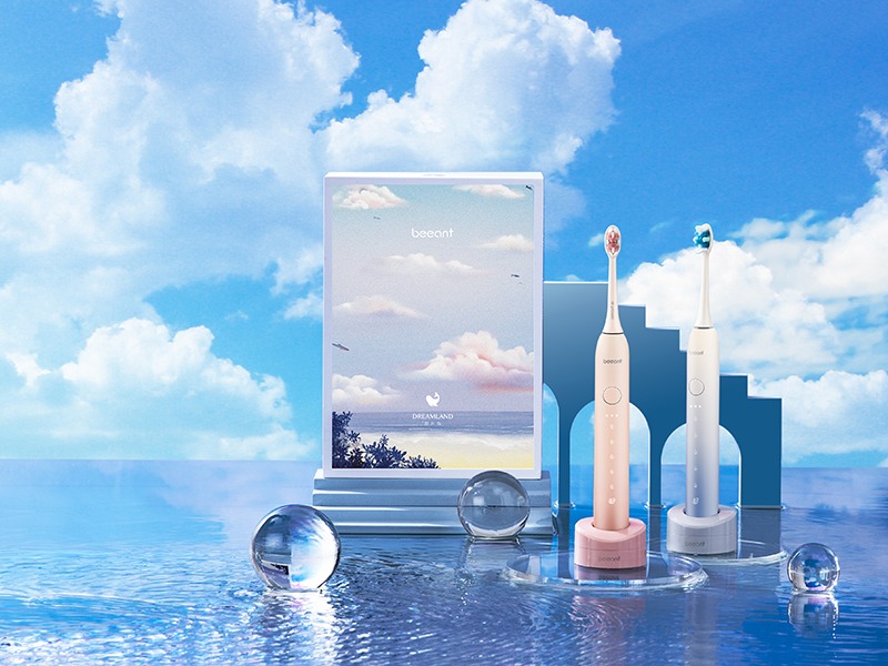 蜂蚁beeant Q2 电动牙刷 那片海 产品摄影 个护 小家电_刘手电视務所-站酷ZCOOL