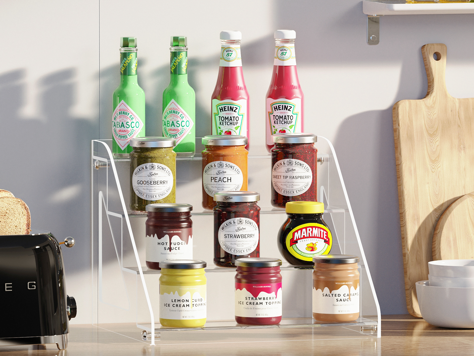 透明亚克力架渲染_BYBAIYT-站酷ZCOOL