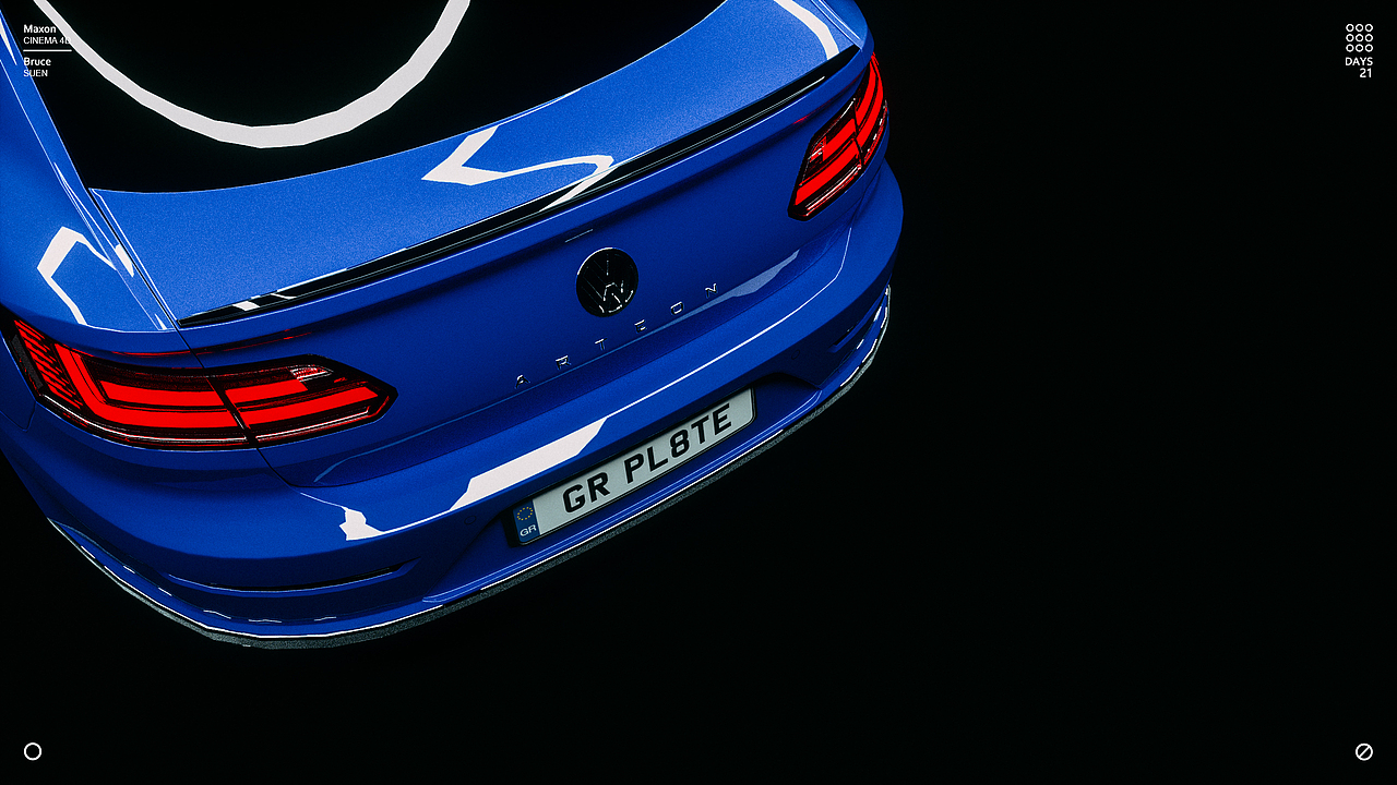 VOLKSWAGEN_ARTEON_CC_R-Line_BISCAY BLUE_比斯开蓝_英东brucesuen-站酷ZCOOL