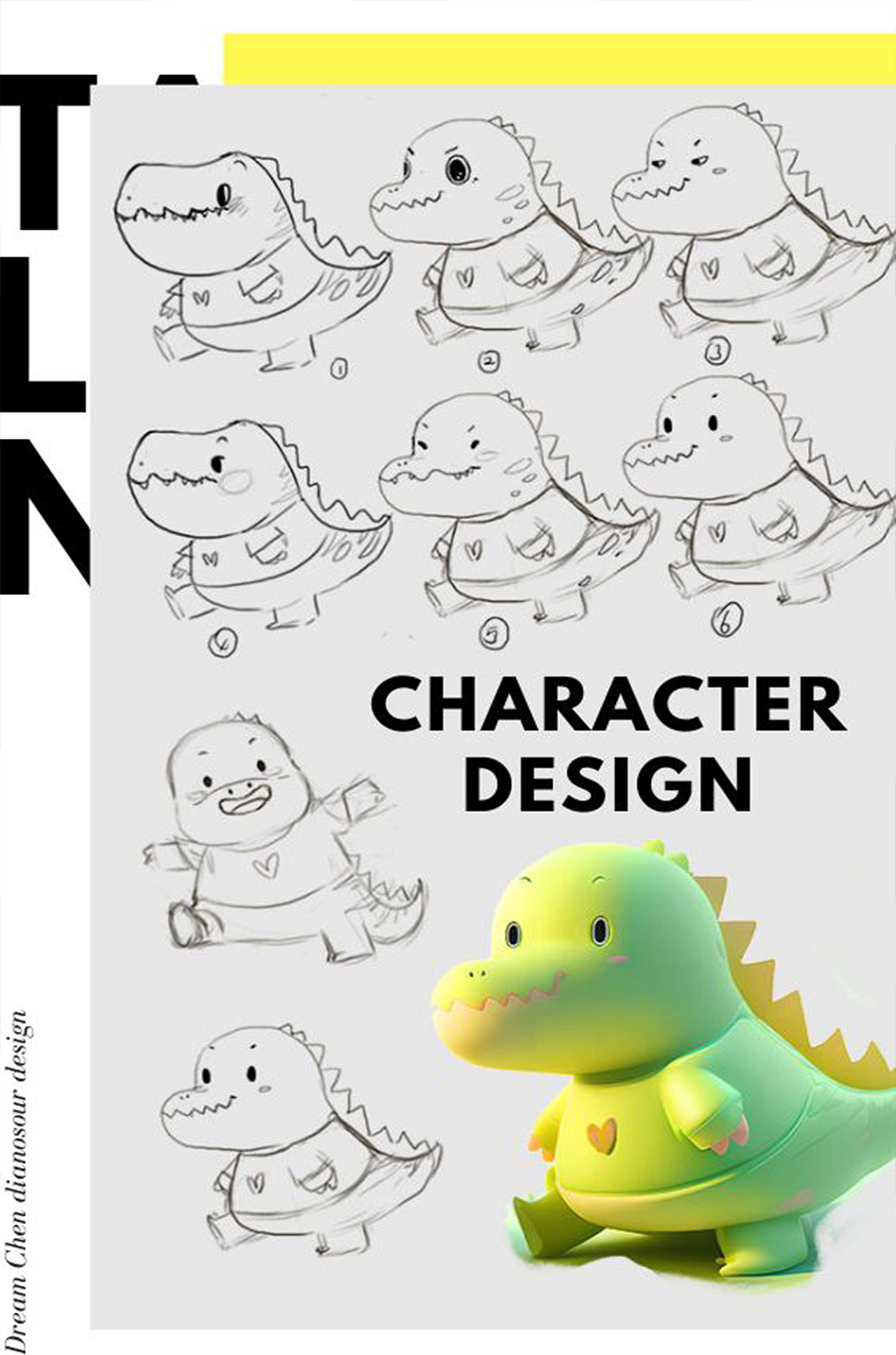 潮玩IP设计/角色设计/2D转3D AI 来帮忙_Dream插画师-站酷ZCOOL