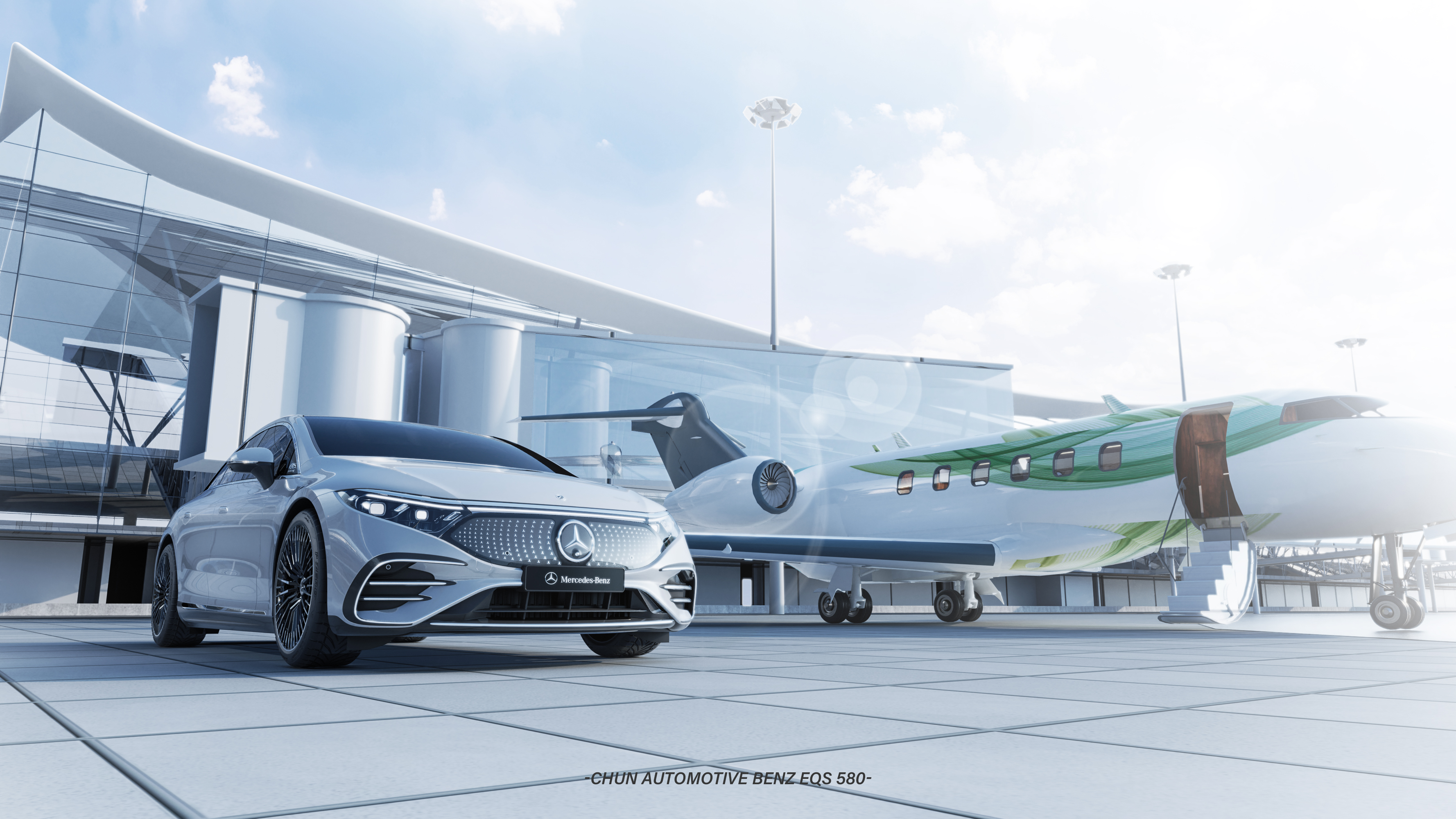 -BENZ EQS580-产品视觉表达渲染_椿吖-站酷ZCOOL