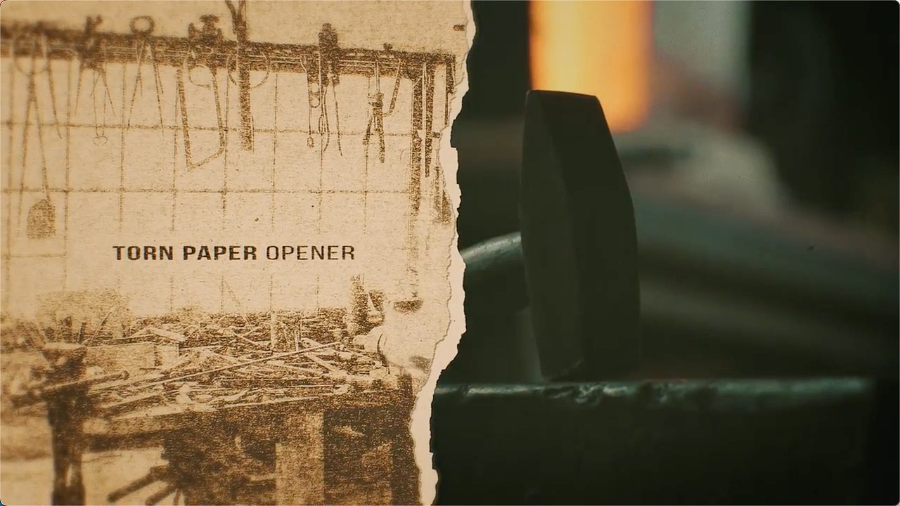 撕纸效果宣传简介预告片复古风格开场Pr模板_宸樱桃-站酷ZCOOL