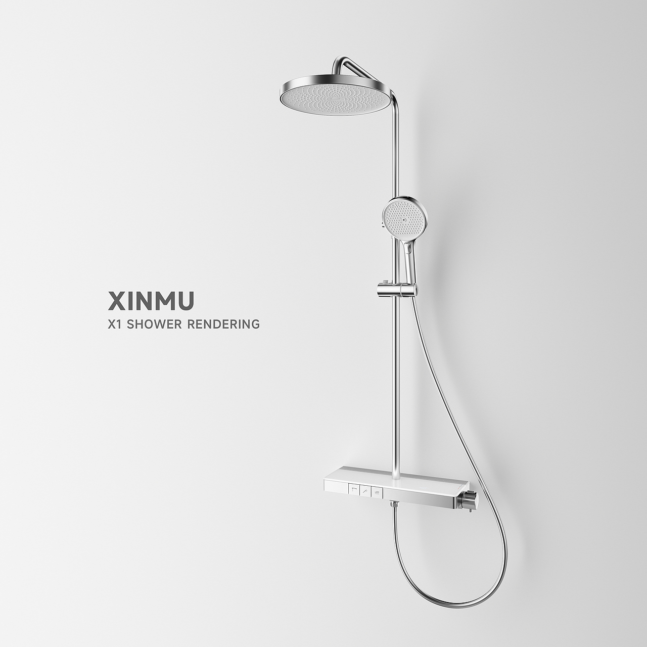 WaterMax X1系列花洒渲染_星木zard-站酷ZCOOL
