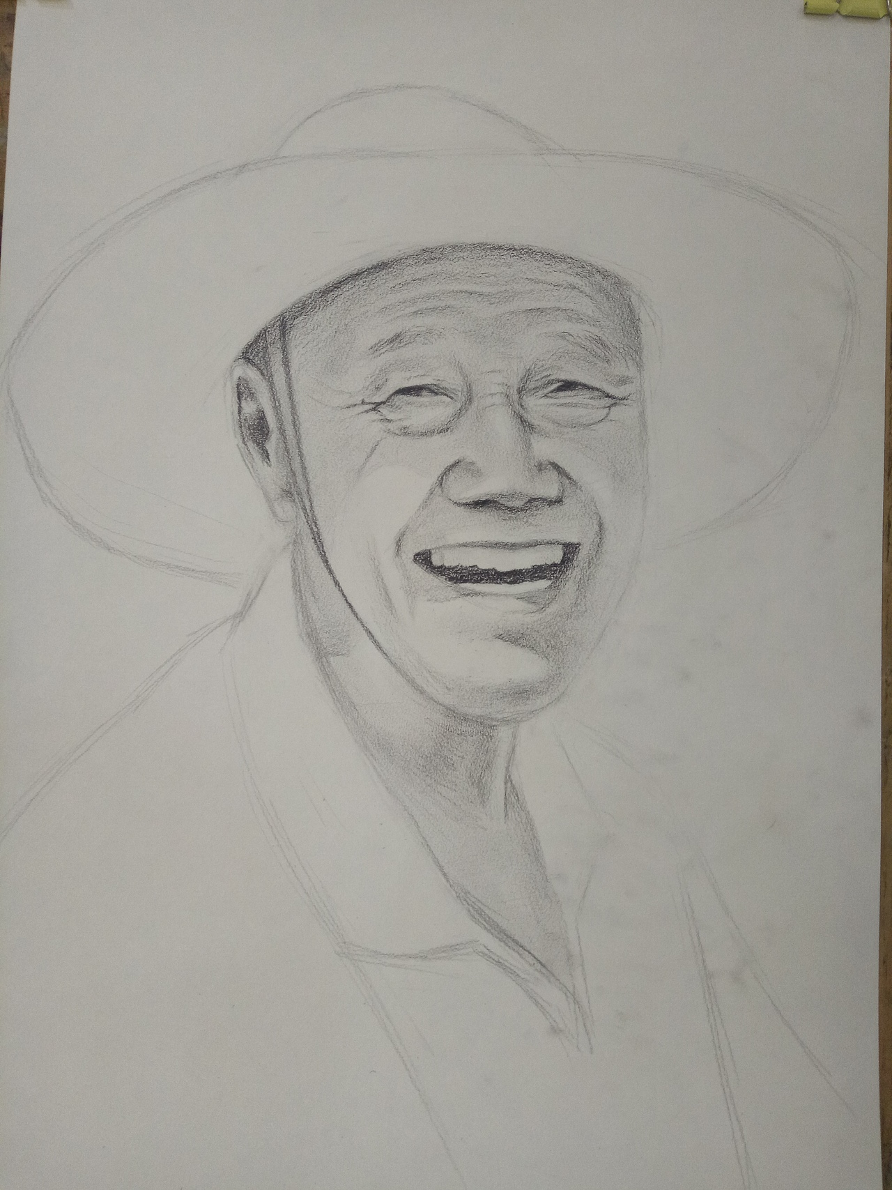 素描人像《丰收》_mzgmzg-站酷ZCOOL