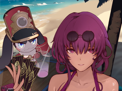 《卡芙卡》，但是泳装_老白lulu-站酷ZCOOL