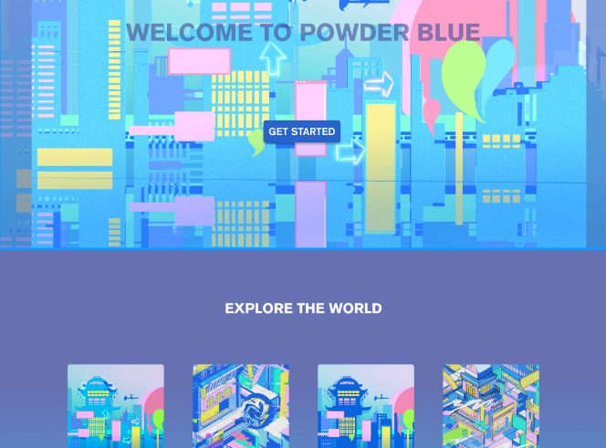 POWDER BLUE动态插画_阿啾的二狗子-站酷ZCOOL