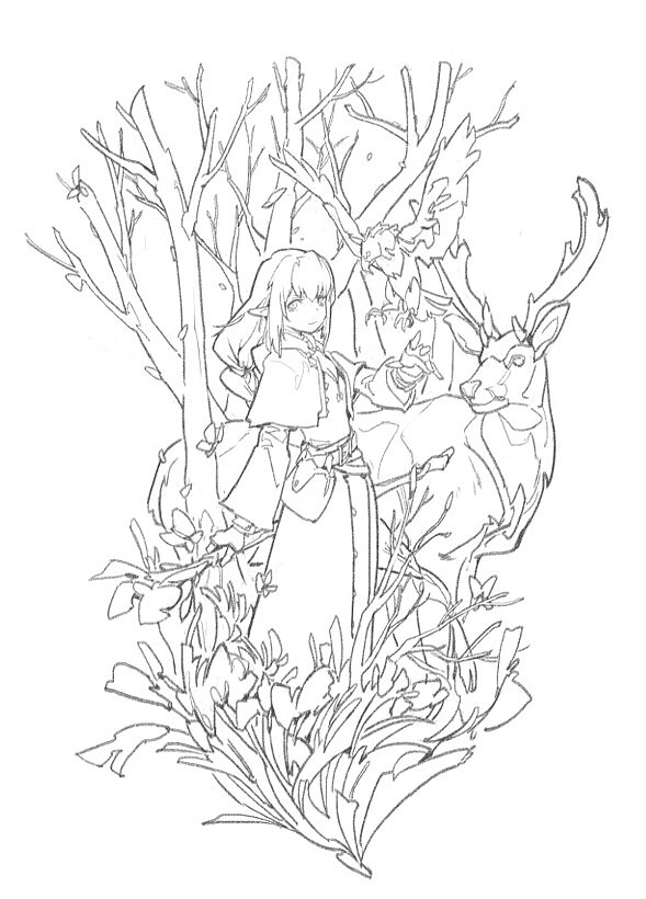 線稿習作_Krenz官方账号-站酷ZCOOL