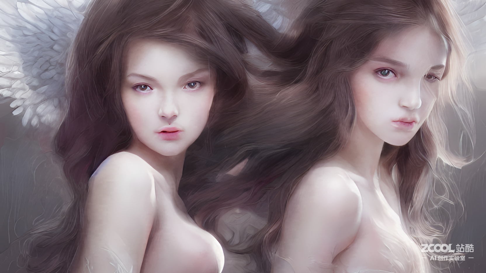 #AI创作实验室#失去白翼的少女天使_广泛大概gh-站酷ZCOOL
