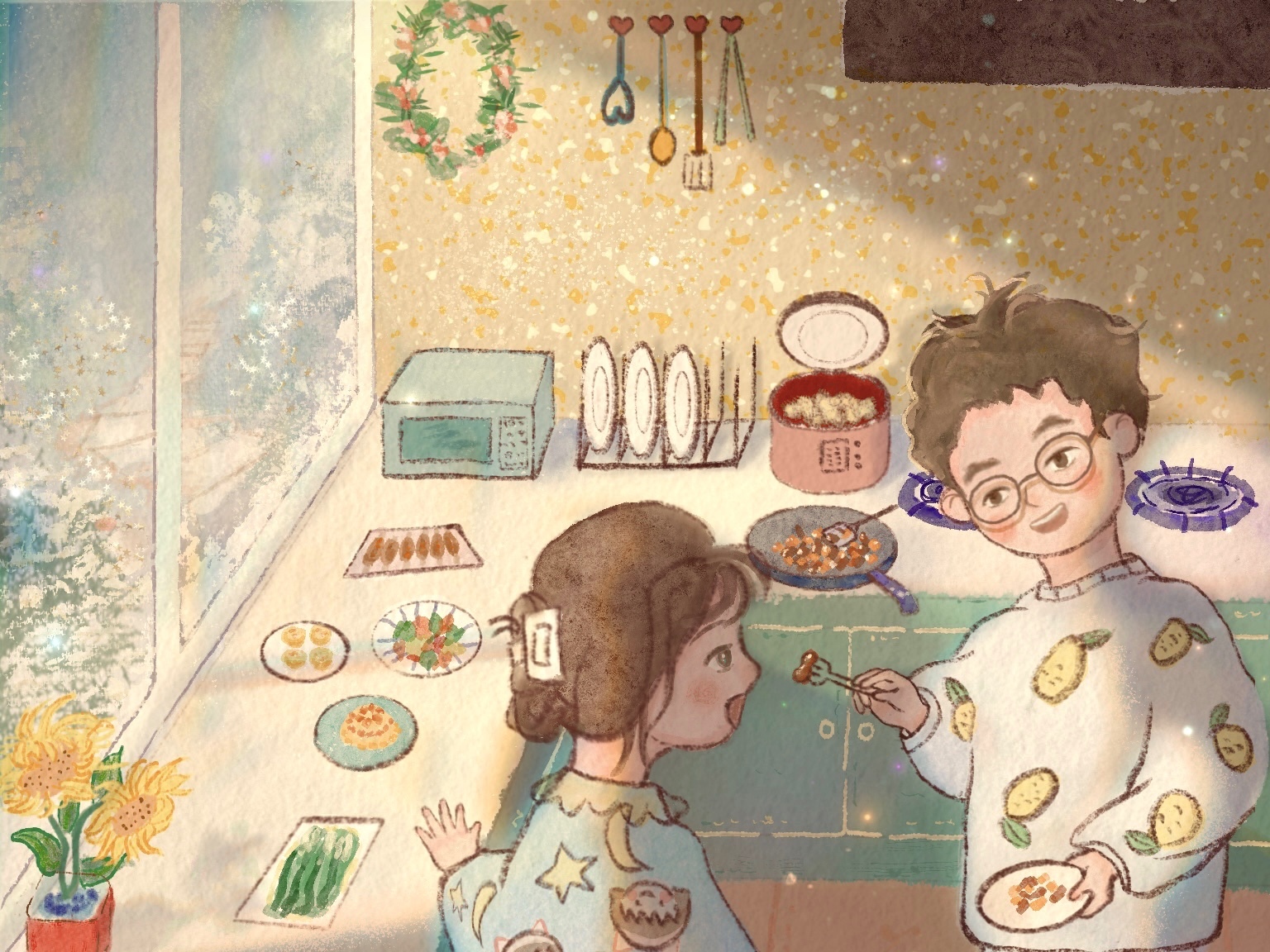 情侣插画_Ying的画-站酷ZCOOL