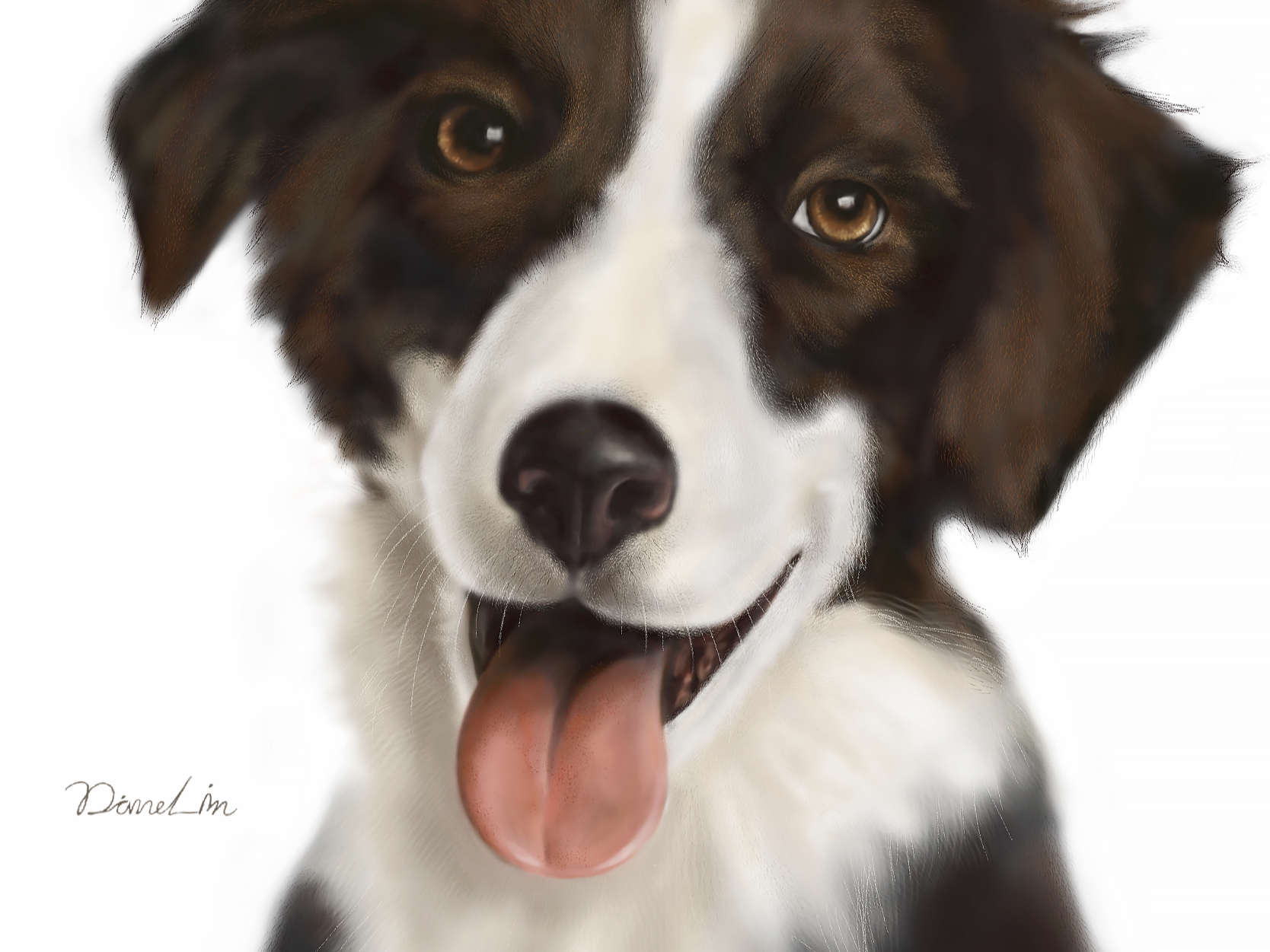 Diane Lin 超写实数字绘画艺术品 #Kevin Dog_Diva数字IP形象-站酷ZCOOL