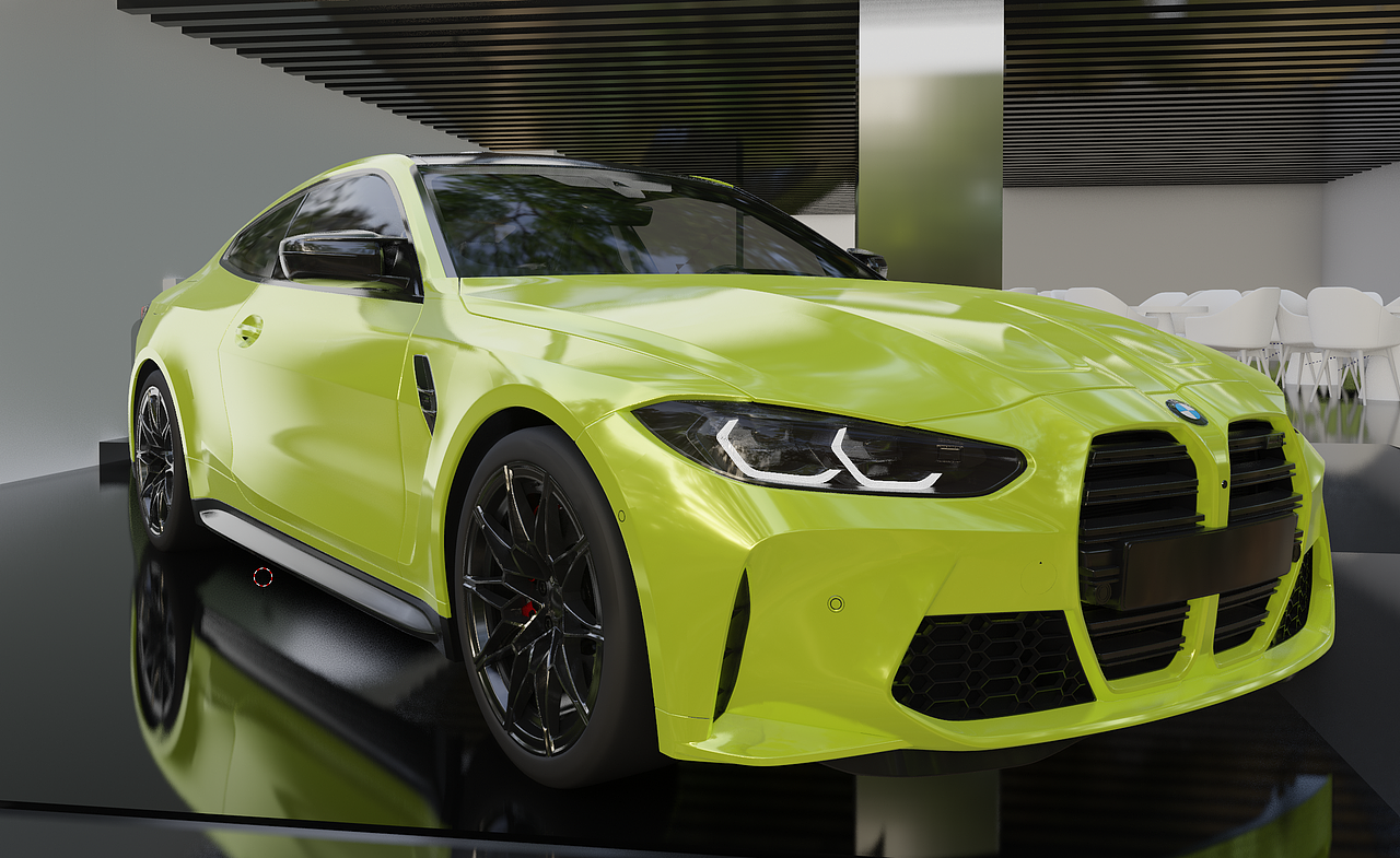 2021BMW M4 模型-blender_CHISpace-站酷ZCOOL