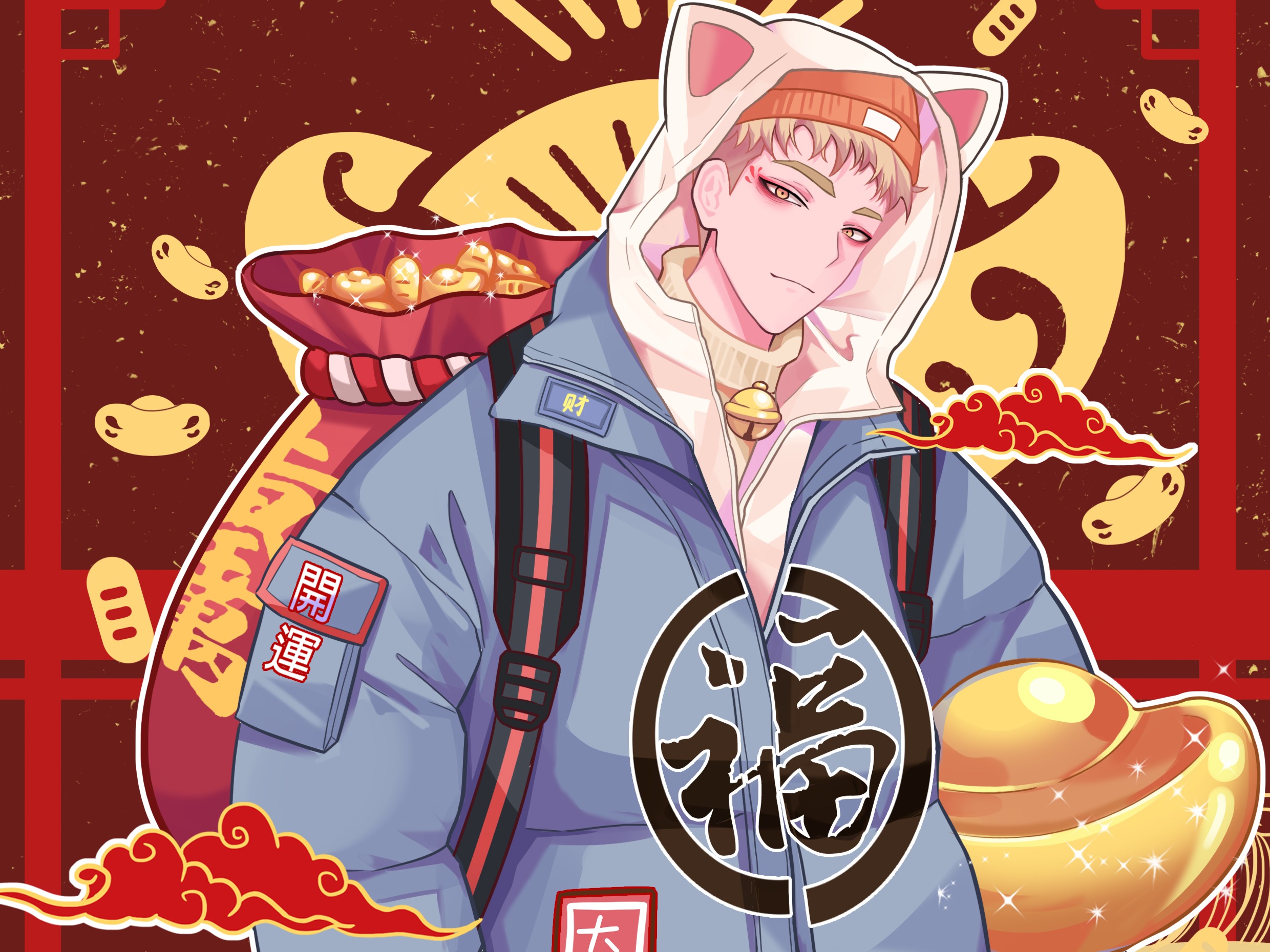 牛年大吉_peach19-站酷ZCOOL