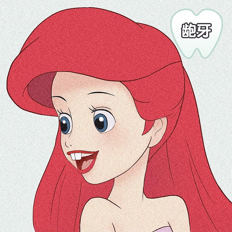 迪士尼公主系列同人恶搞插画头像_Gin_ny-站酷ZCOOL