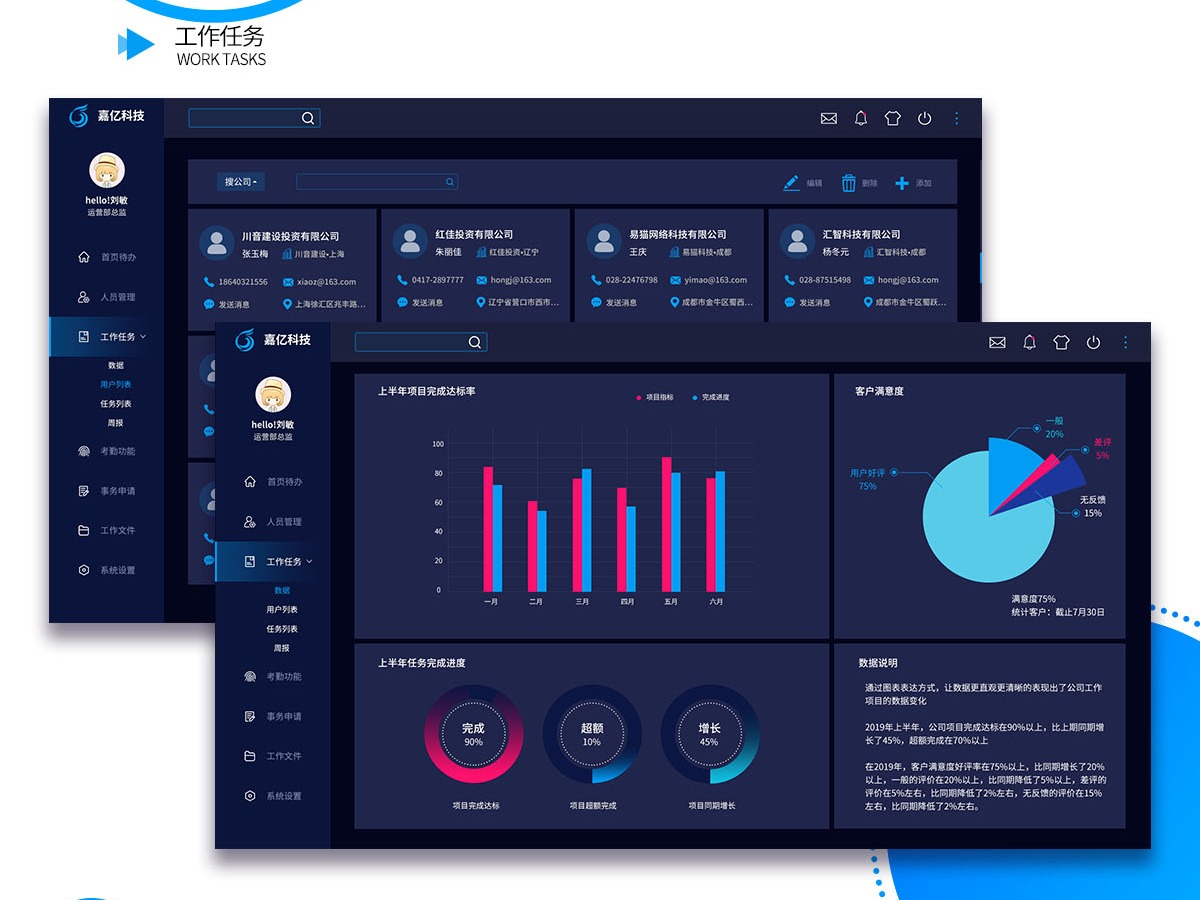 OA系统界面设计_Z70195454-站酷ZCOOL