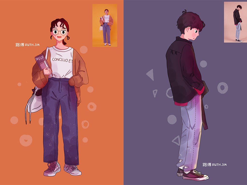 几张人物写生_路得JIM-站酷ZCOOL