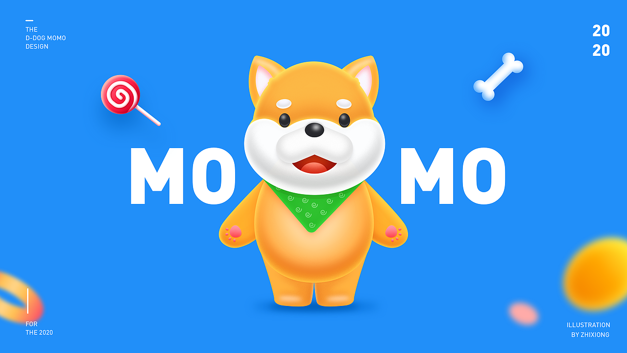 MOMO IP DESING 柴犬 品牌 吉祥物设计_Fivebaer-站酷ZCOOL