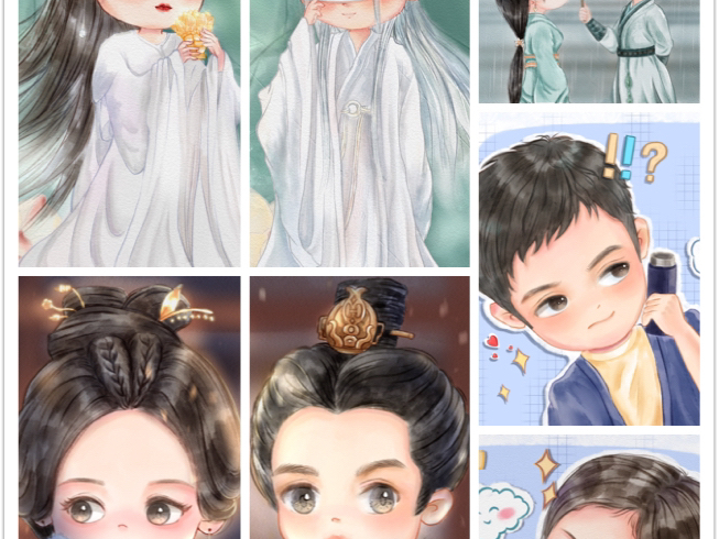 电视剧剧照Q版系列_桐画518-站酷ZCOOL