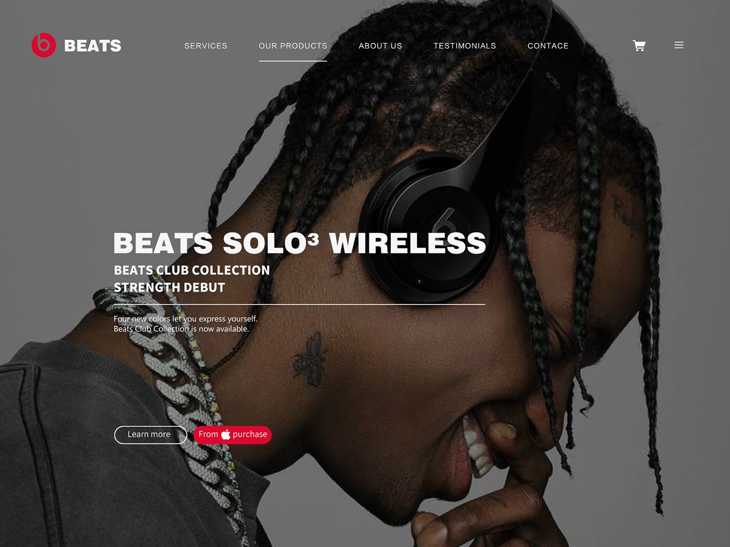 Beats Design官网首页设计_噗噗呢-站酷ZCOOL