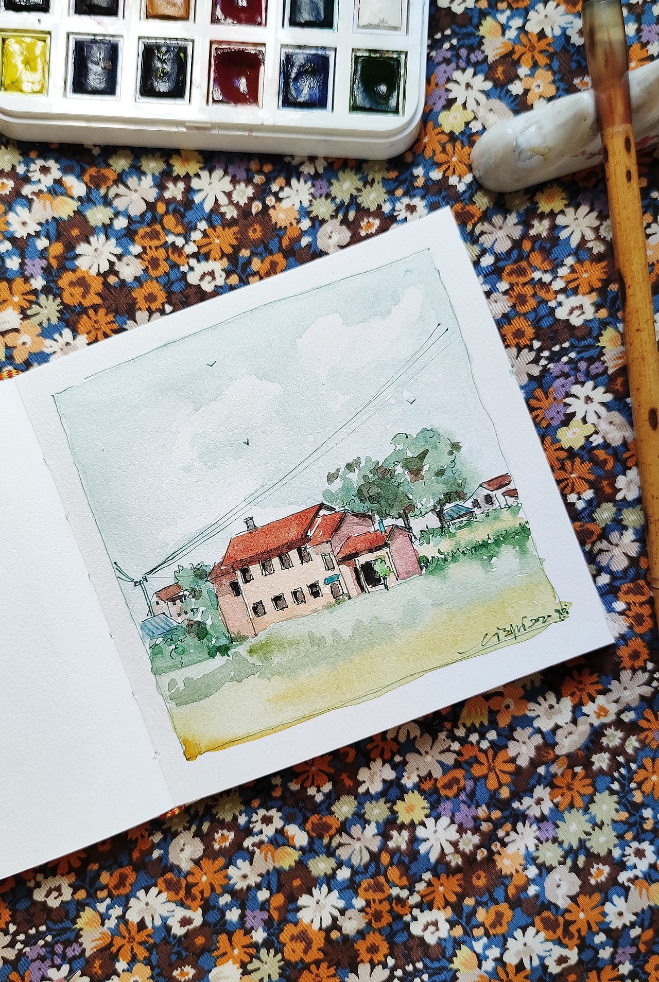 钢笔淡彩_汤圆酱zi-站酷ZCOOL