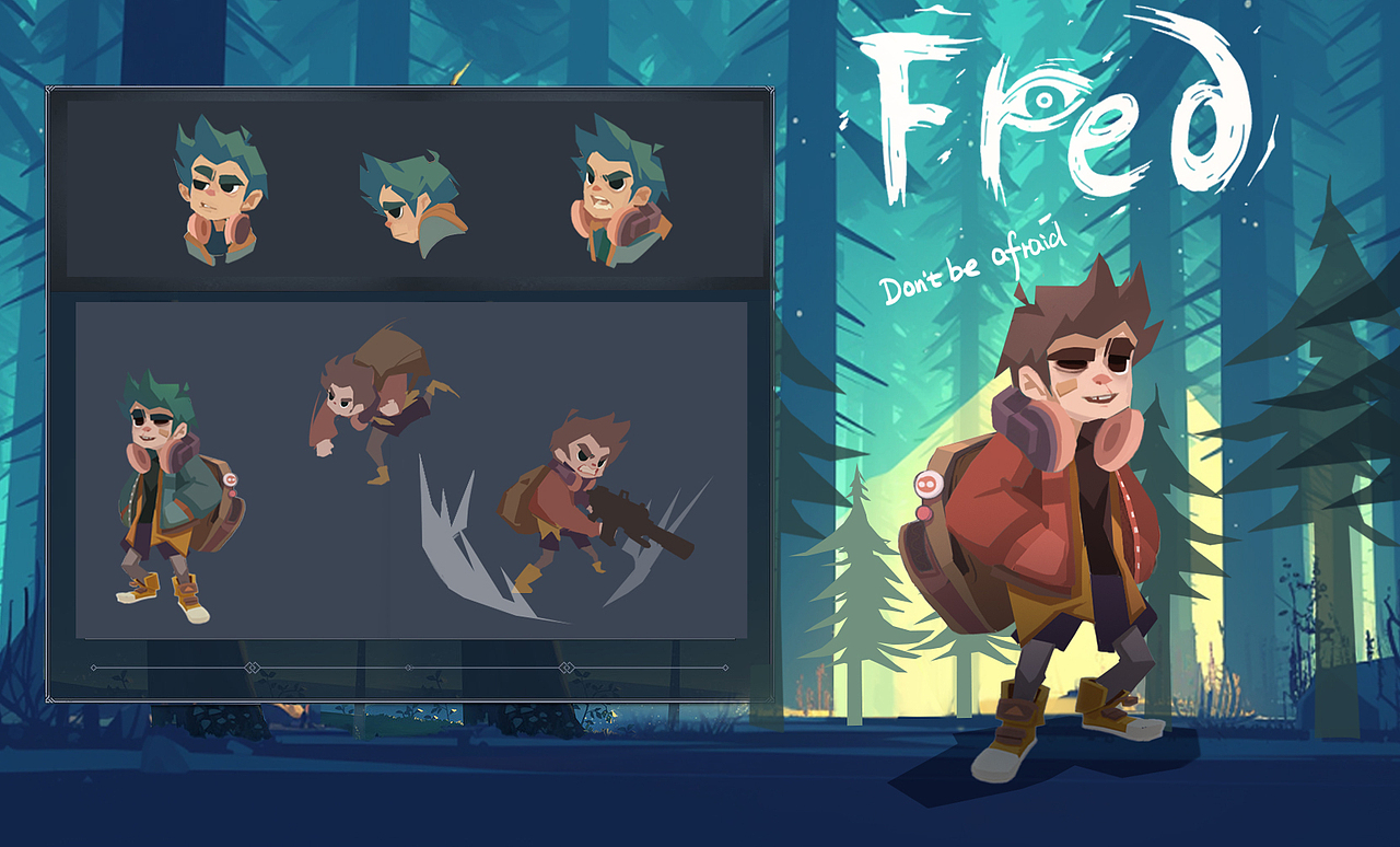 独立游戏概念设定集《Fred，don't be afraid》_dersea-站酷ZCOOL