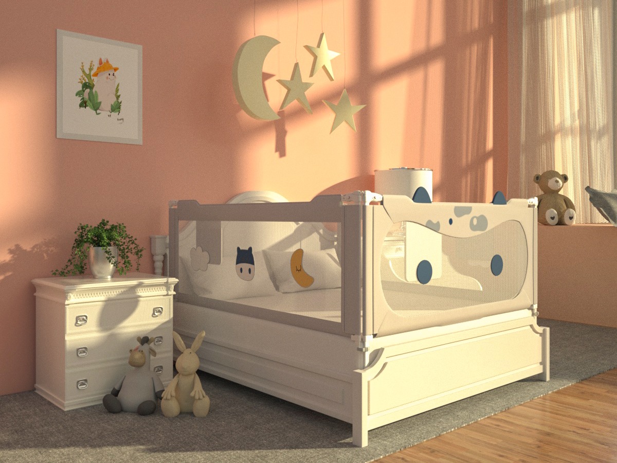 c4d 儿童围栏室内渲染练习_Adaer-站酷ZCOOL