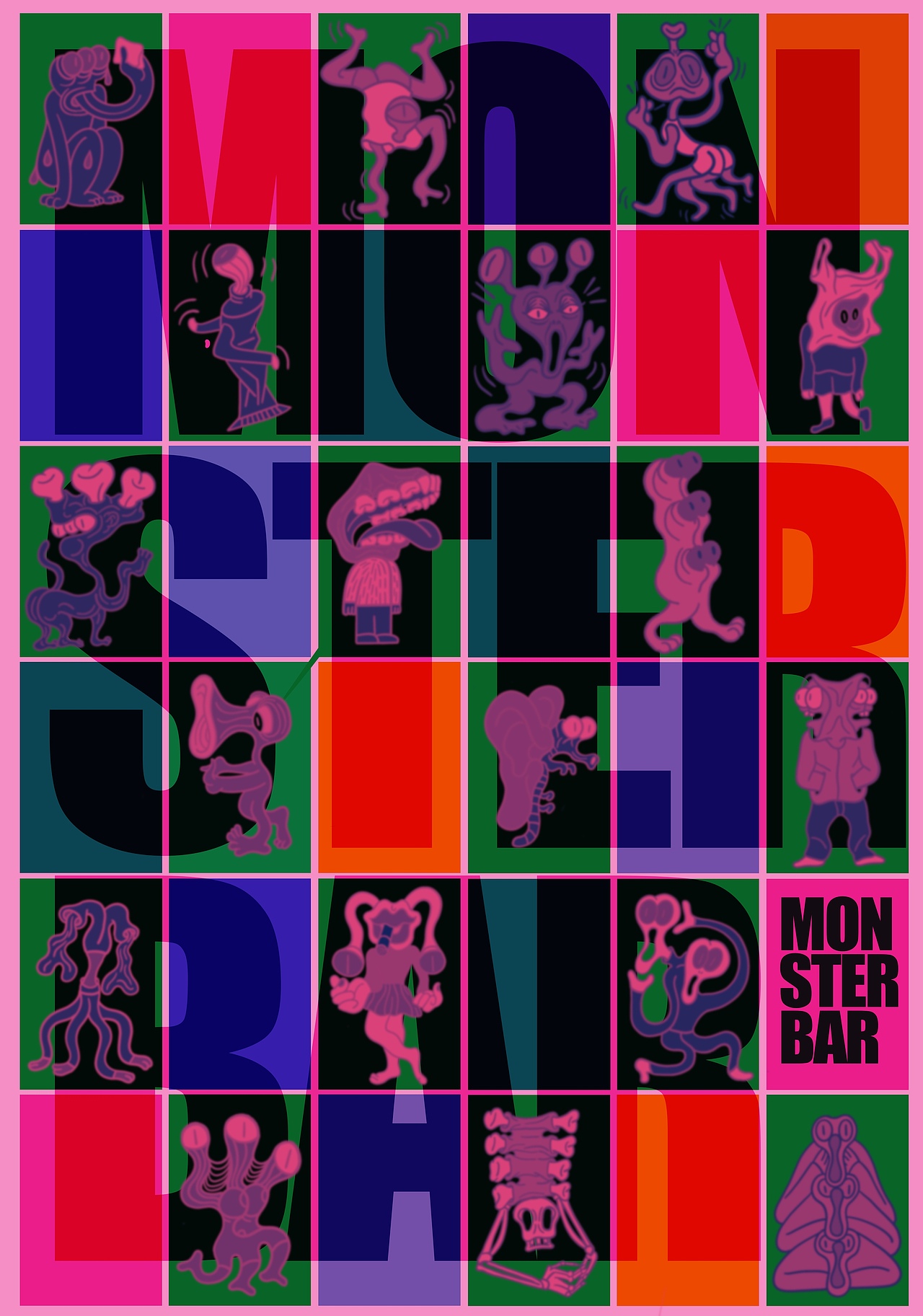 怪物酒吧 MONSTER BAR_李逵李葵-站酷ZCOOL