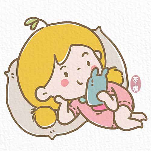 简笔画丸子爽系列 苓爽 站酷zcool