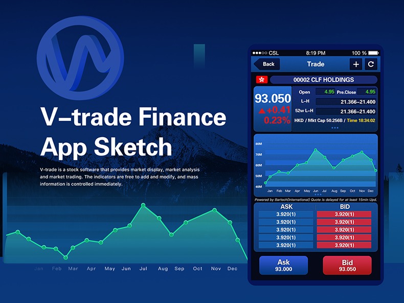 vtrade-股票软件设计_alice_town-站酷ZCOOL