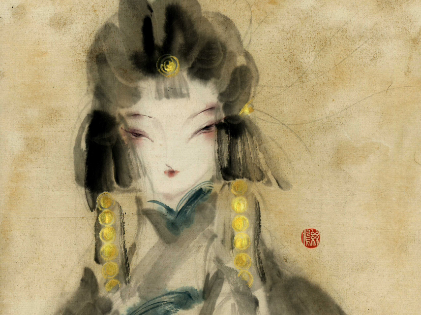 暑风从此度～以水入墨问寂寥～_丝鸣-站酷ZCOOL