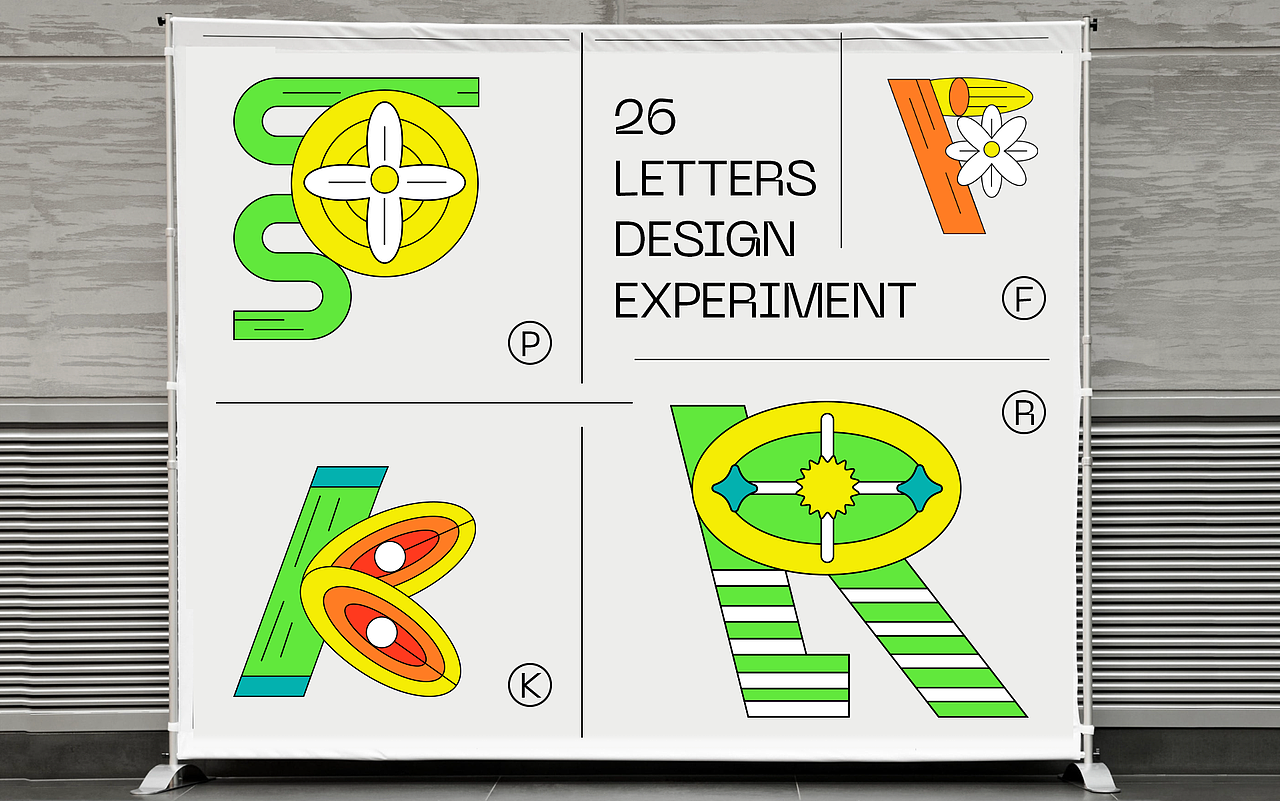 26 字母设计实验 / 26 letters design experiment_一棒ONEBOOM-站酷ZCOOL