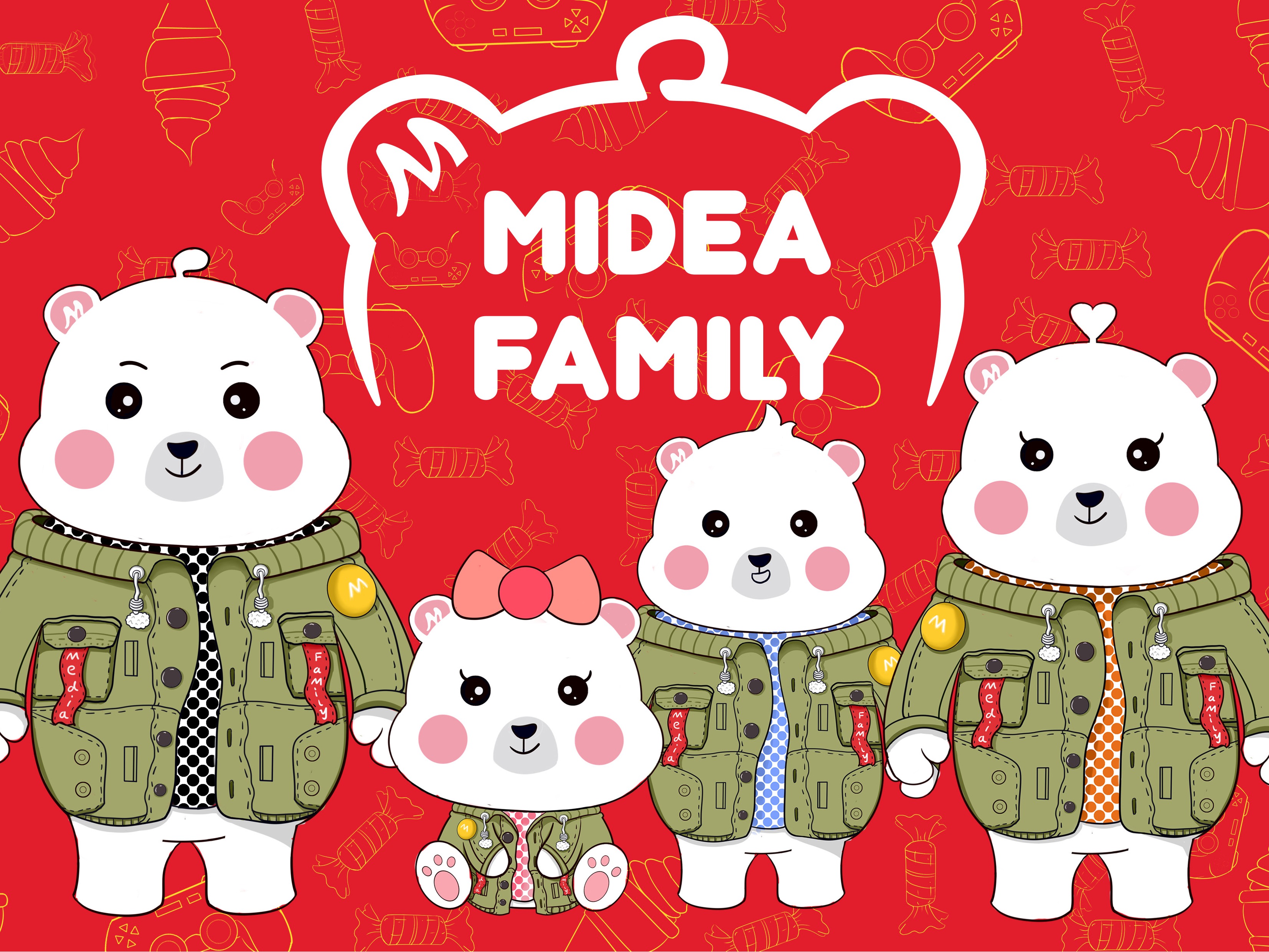 Midea Family Q版形象设计_FSLzp-站酷ZCOOL
