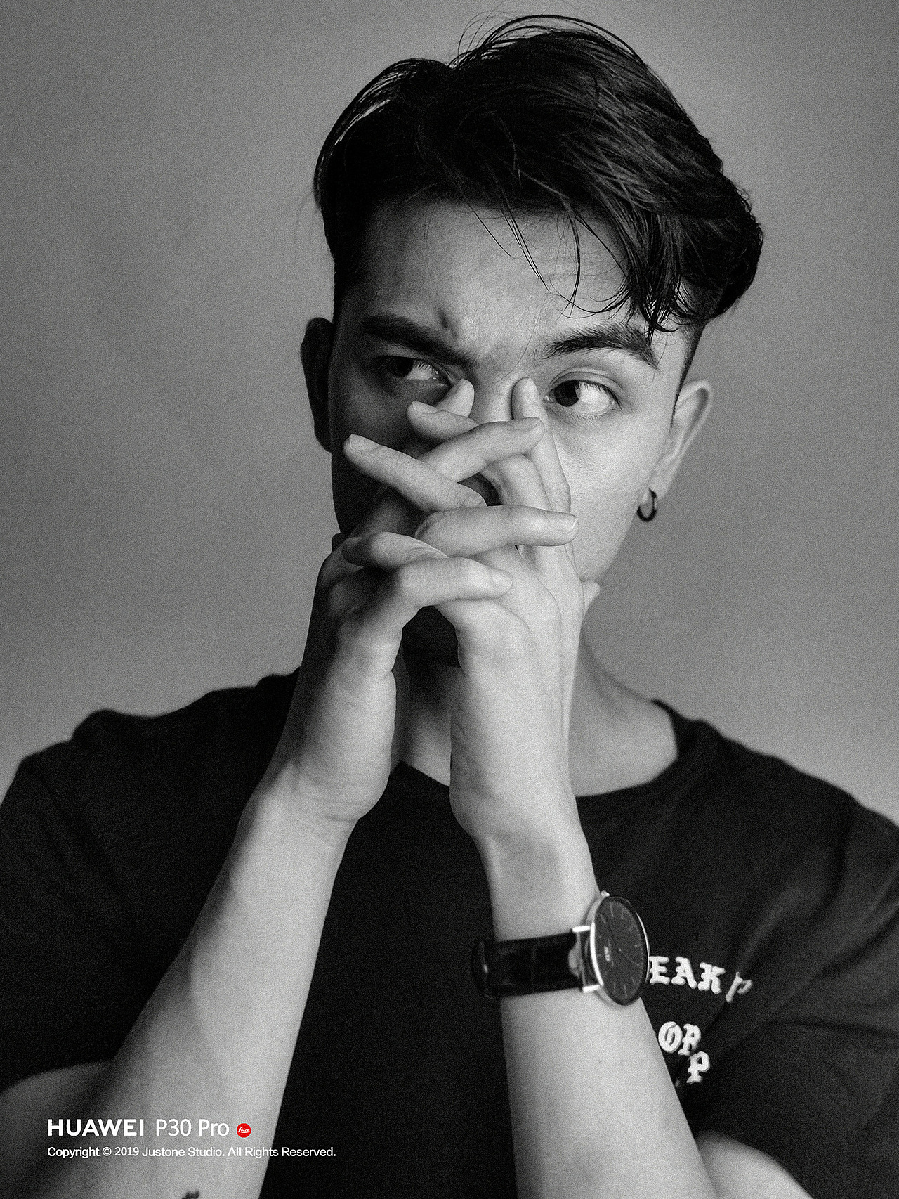 人像摄影 | 手机摄影黑白肖像_HFYSTUDIO-站酷ZCOOL