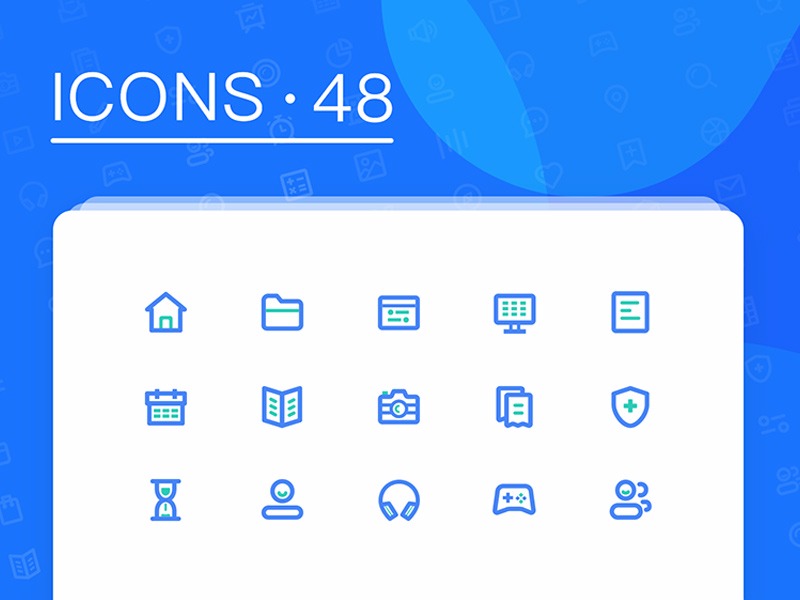 双色商务办公icons_凰之城-站酷ZCOOL