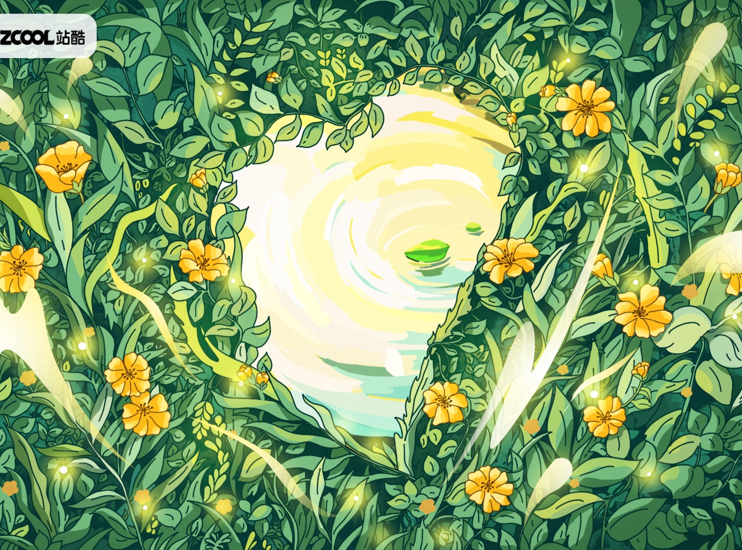 【心相印】| 自由生长_空心画Zoey-站酷ZCOOL