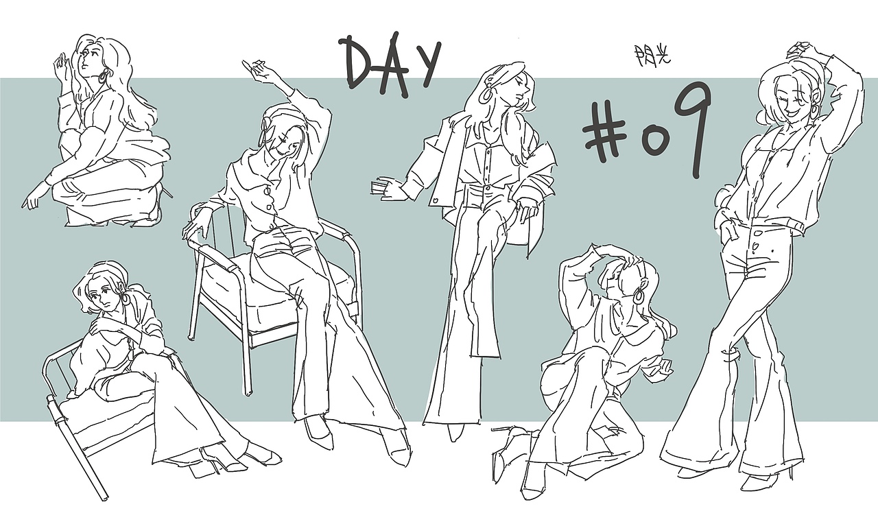 #速写60天挑战赛#day09@速写班长 _閃光事件-站酷ZCOOL