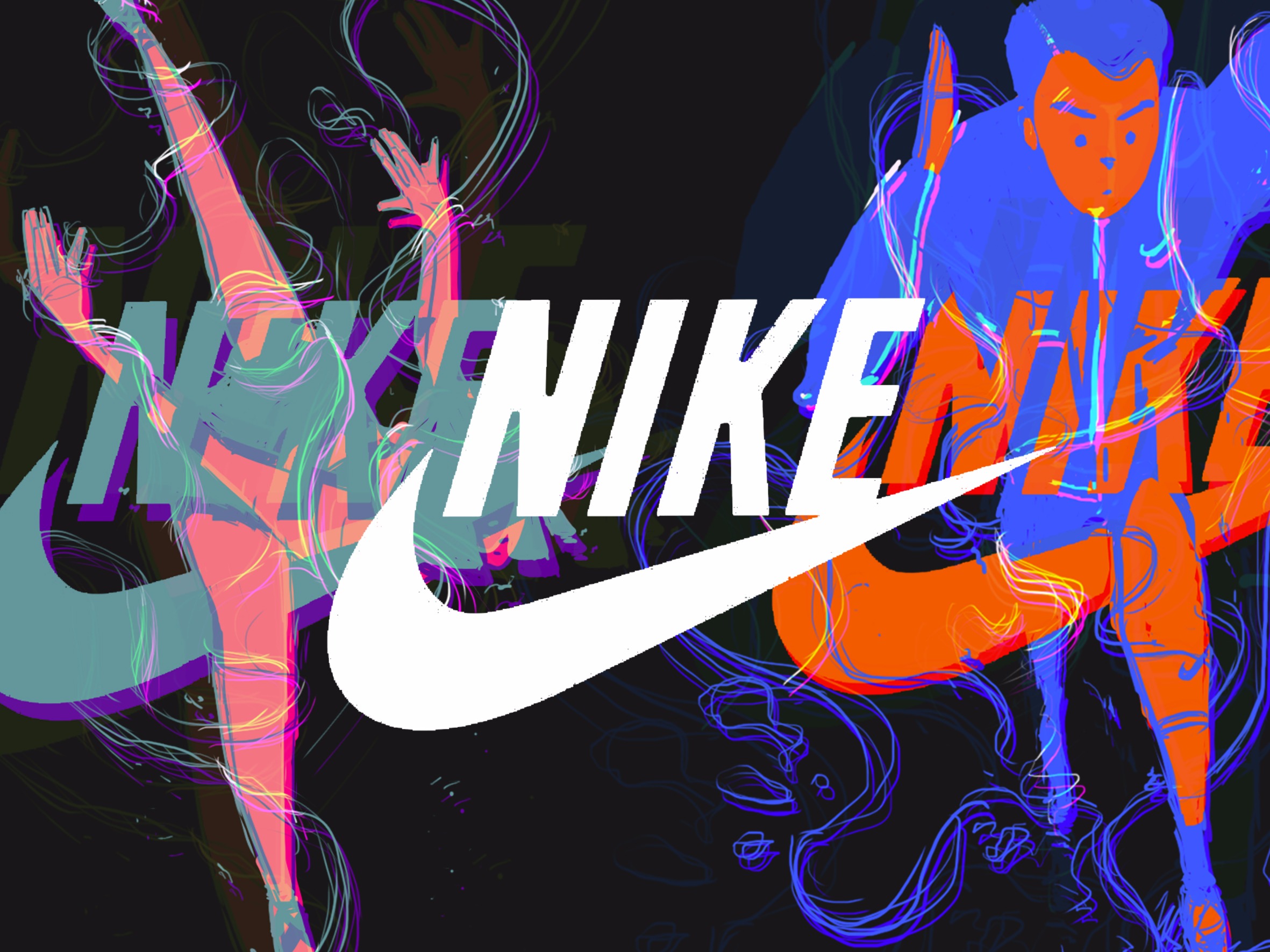 NIKE Illustration_一挖好几块-站酷ZCOOL